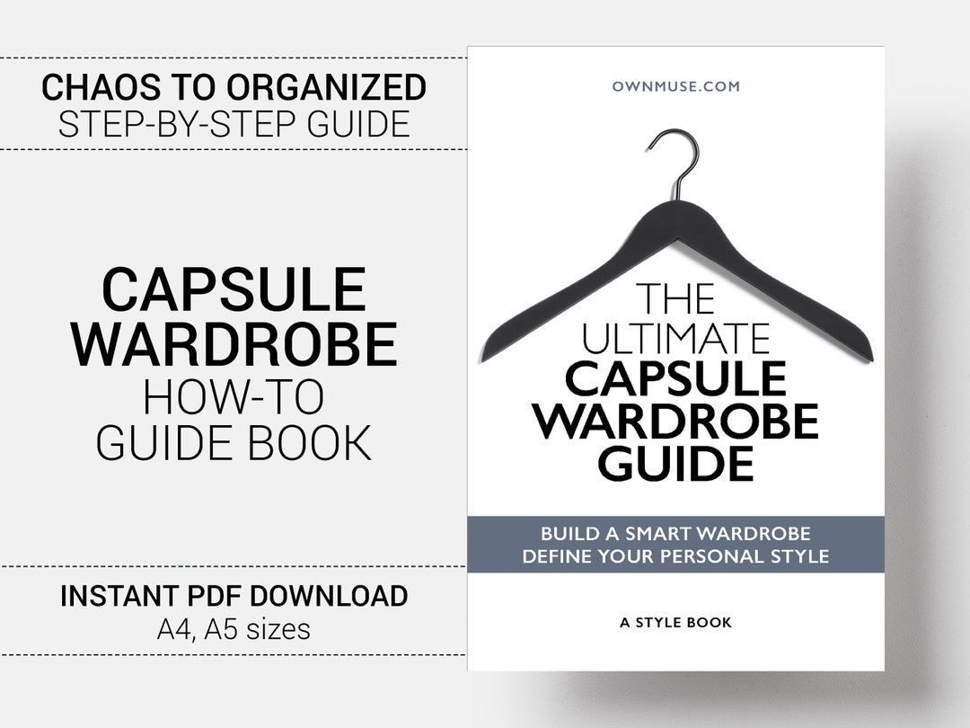 Capsule Wardrobe Essentials Book - Printable Style and Wardrobe Planner ...