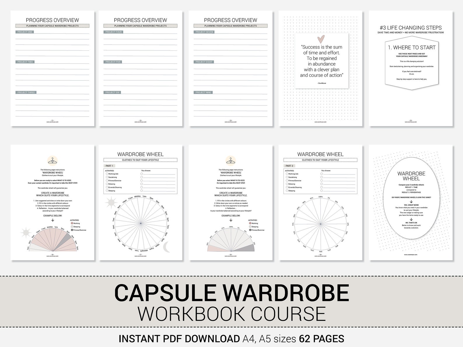 Simplify Your Style - Capsule Wardrobe Course Workbook - Closet ...