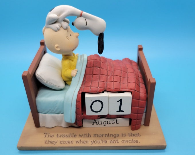 Hallmark Peanuts Charlie Brown & Snoopy ~ Bed Mornings ~ Perpetual ...