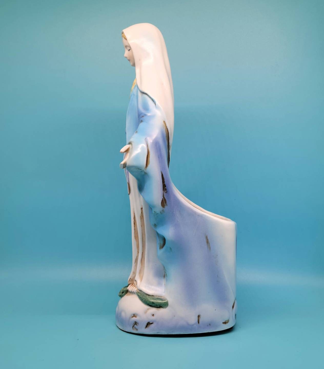Vintage Lefton Our Lady of Grace Porcelain Planter 1960s - Etsy