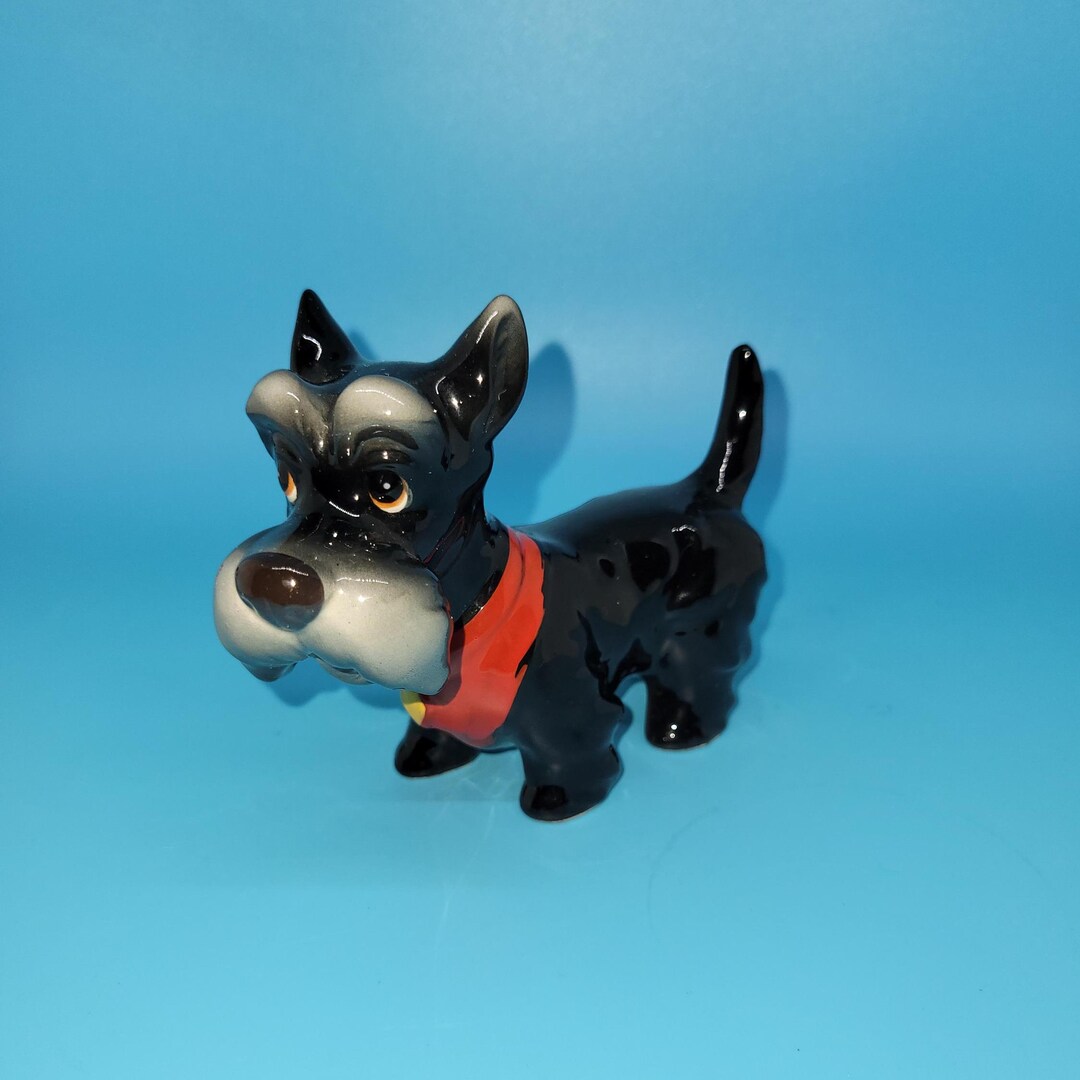 Vintage Rare Walt Disney Lady and the Tramps Jock Scottie Dog Figurine ...