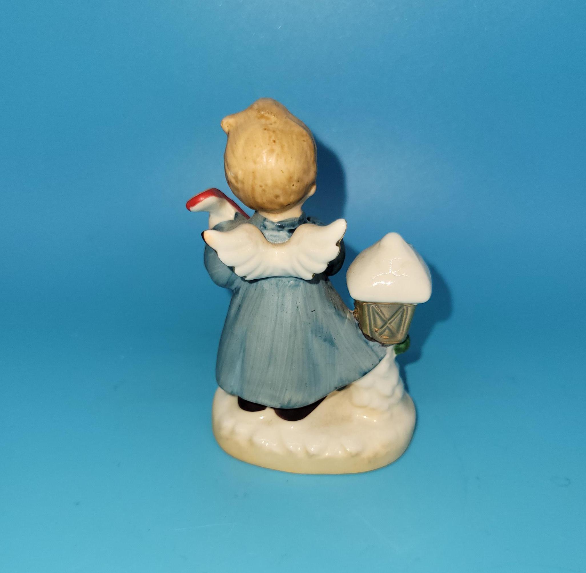 Vintage Porcelain Napco Boy Angel Figurine Playing Mandolin 1950s - Etsy