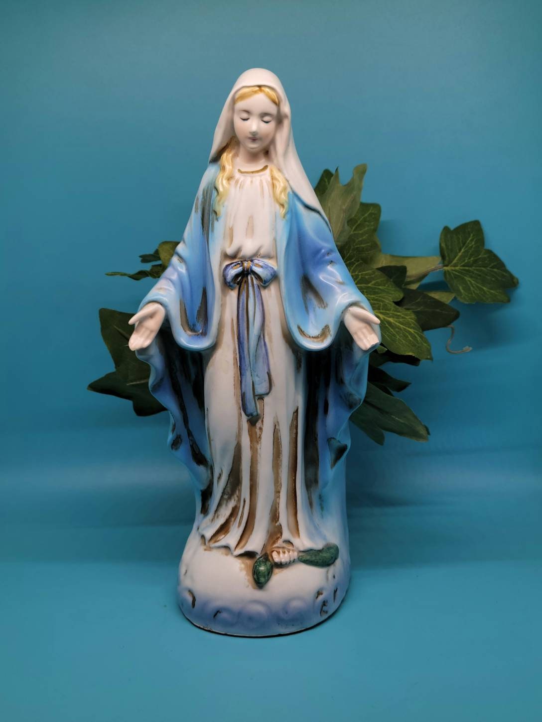 Vintage Lefton Our Lady of Grace Porcelain Planter 1960s - Etsy