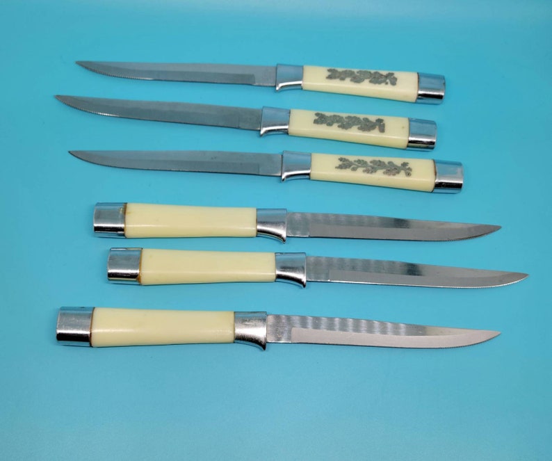 Vintage Hull Stainless Steel 6 Steak Knives Set in Original Box - Etsy