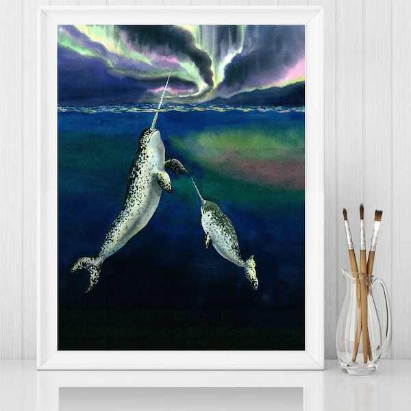Narwhal Art - Etsy