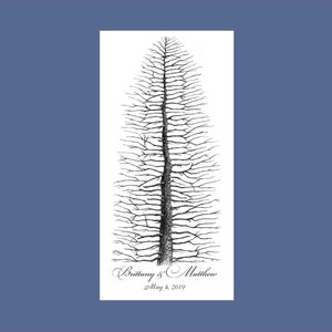 Wedding GUEST BOOK Alternative Tree Alternative Guest Book Signature ...