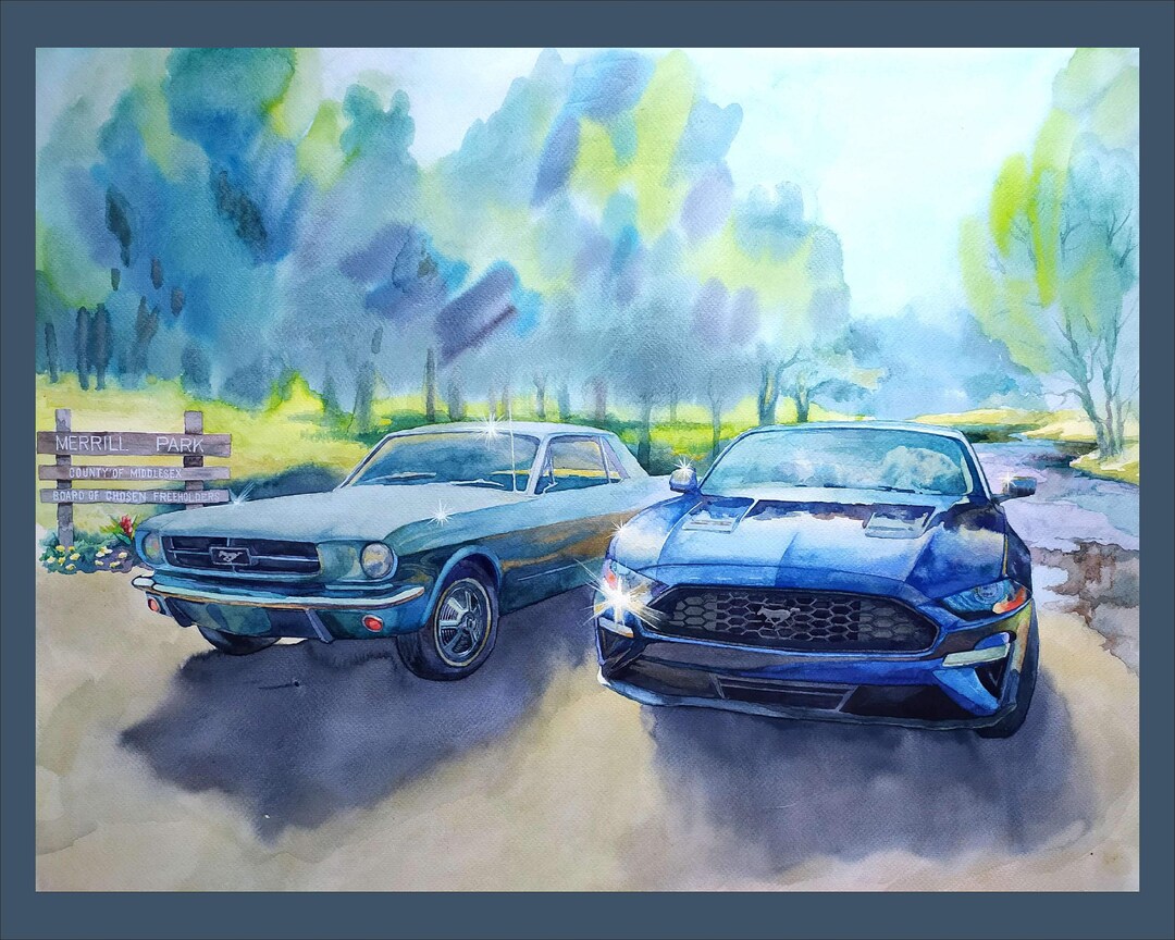 Custom Car Portrait Car Painting From Photo Car Custom Watercolor ...