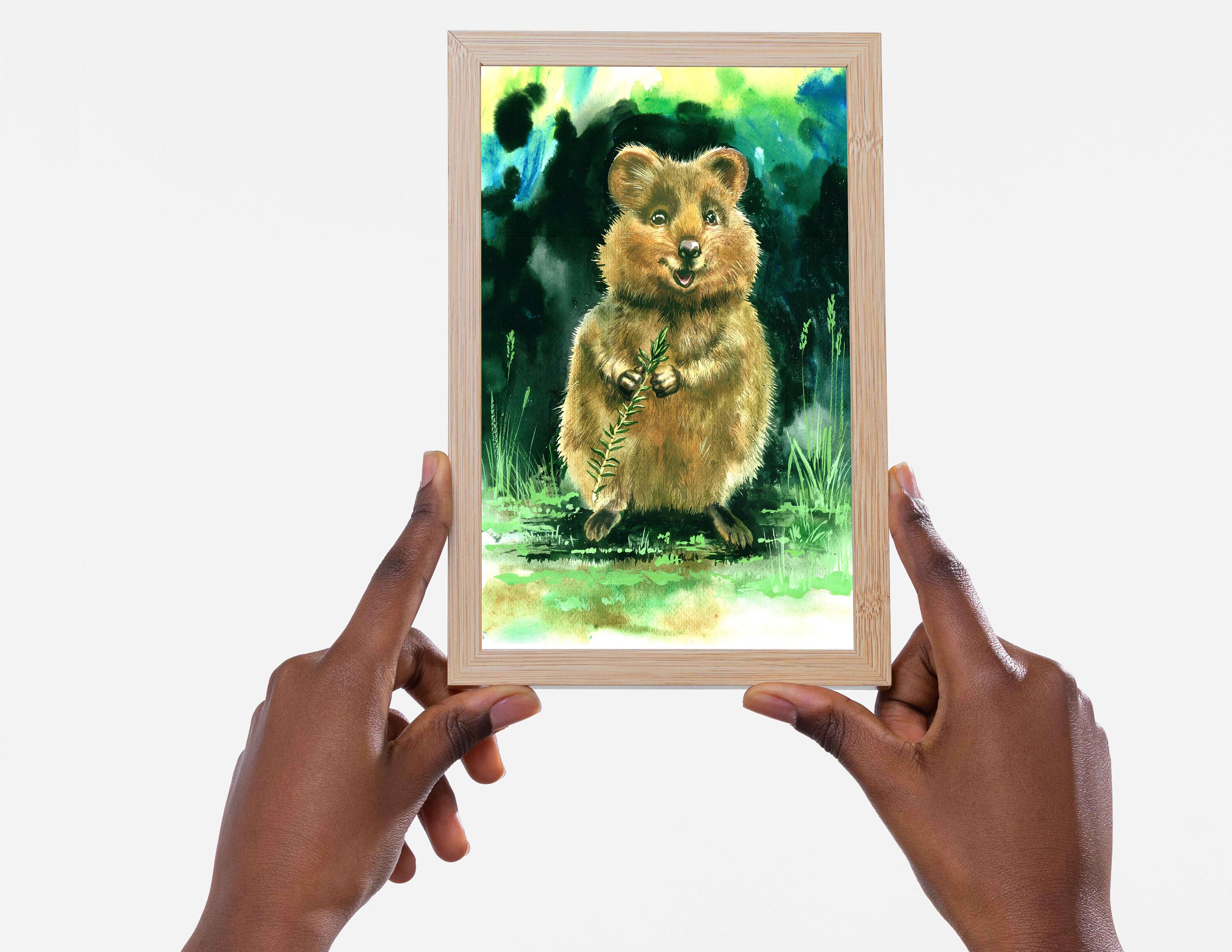 Quokka Painting Quokka Portrait Quokka Animal Illustration - Etsy