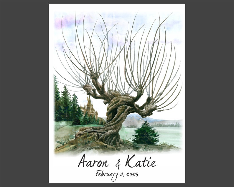 Wedding Guest Book TREE Unique Wedding Guest Book Idea Alternative ...