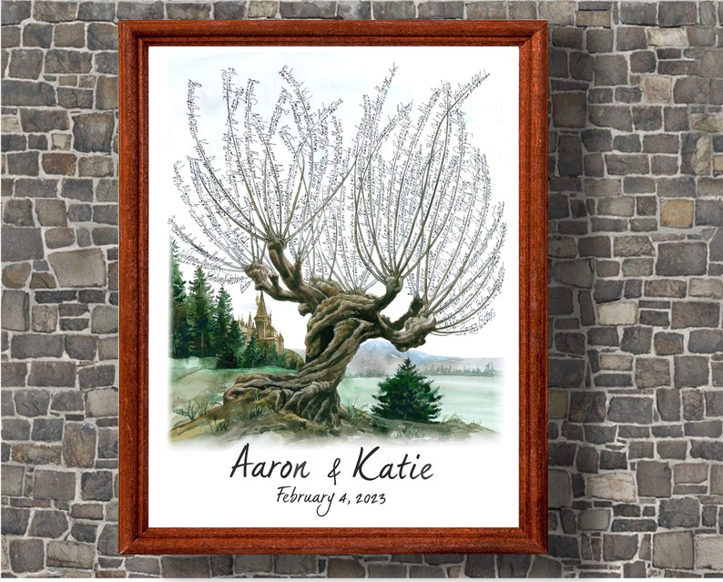 Wedding Guest Book TREE Unique Wedding Guest Book Idea Alternative ...