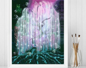 Avatar Art Print Tree of Souls Watercolor Painting Tree of Voices ...