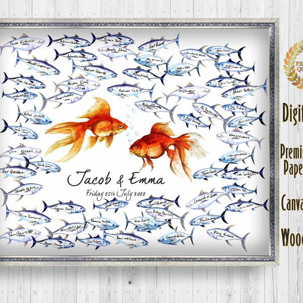 Fish Guest Book - Etsy