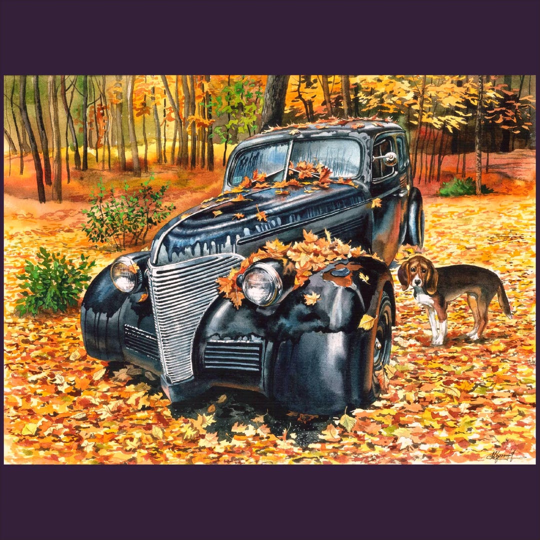 Custom Car Portrait Car Painting From Photo Car Custom Watercolor ...