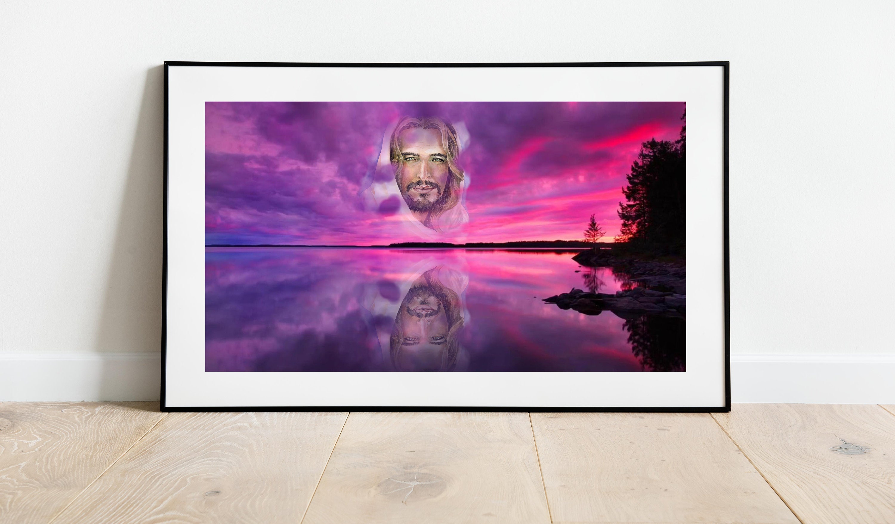 Face of Christ in the Clouds God in Heaven Jesus Painting Jesus ...