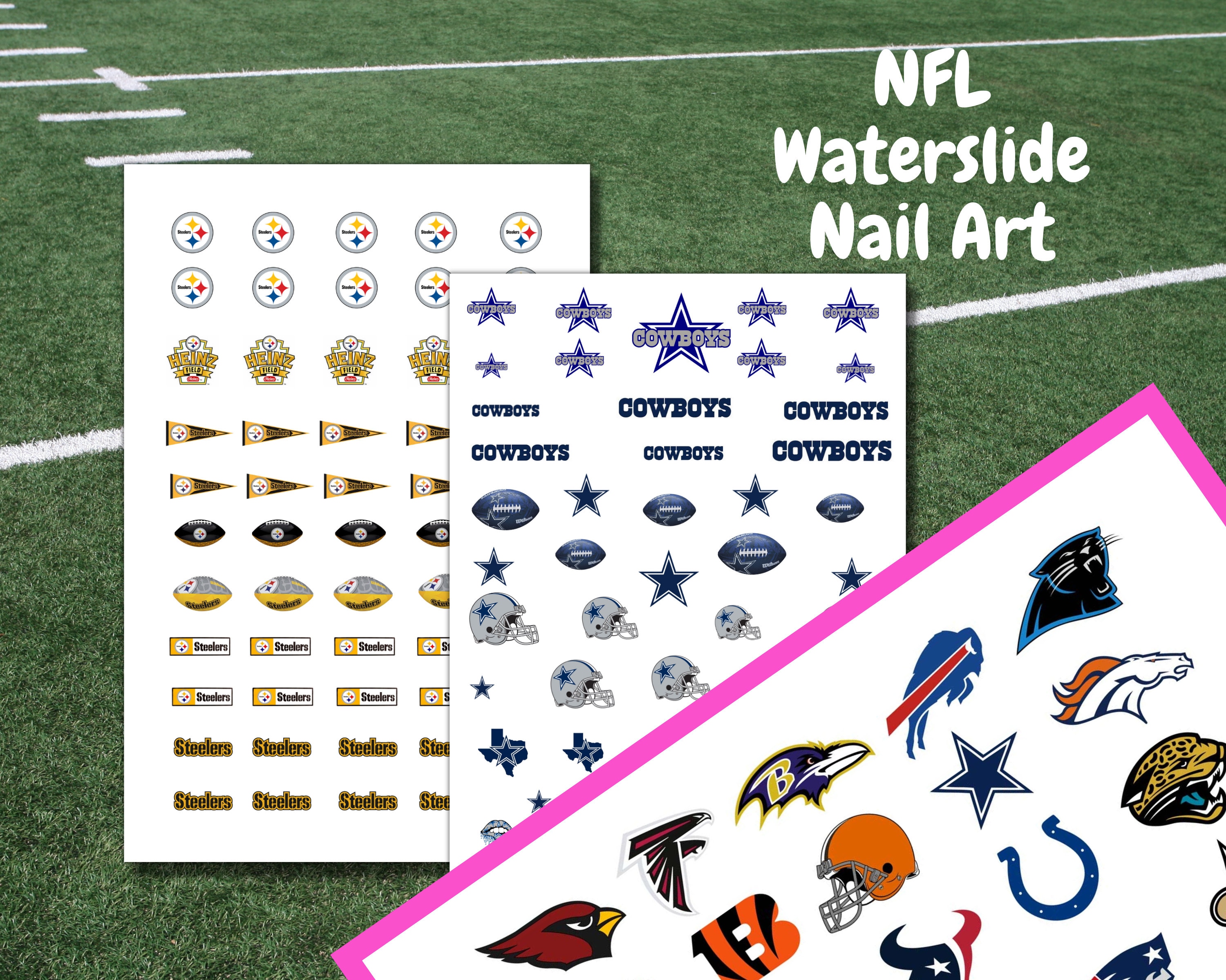 Nfl Small Stickers - Etsy