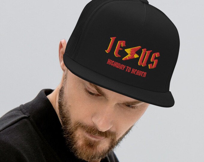 Jesus Highway to Heaven Trucker Cap, Highway to Heaven, Jesus Hat ...