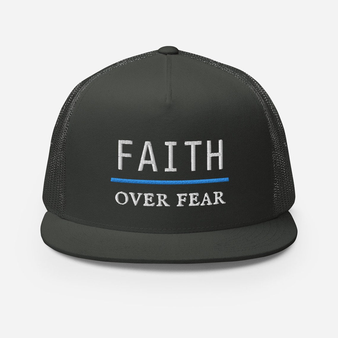 Faith Over Fear Trucker Cap Faith Over Fear Faith Hat | Etsy