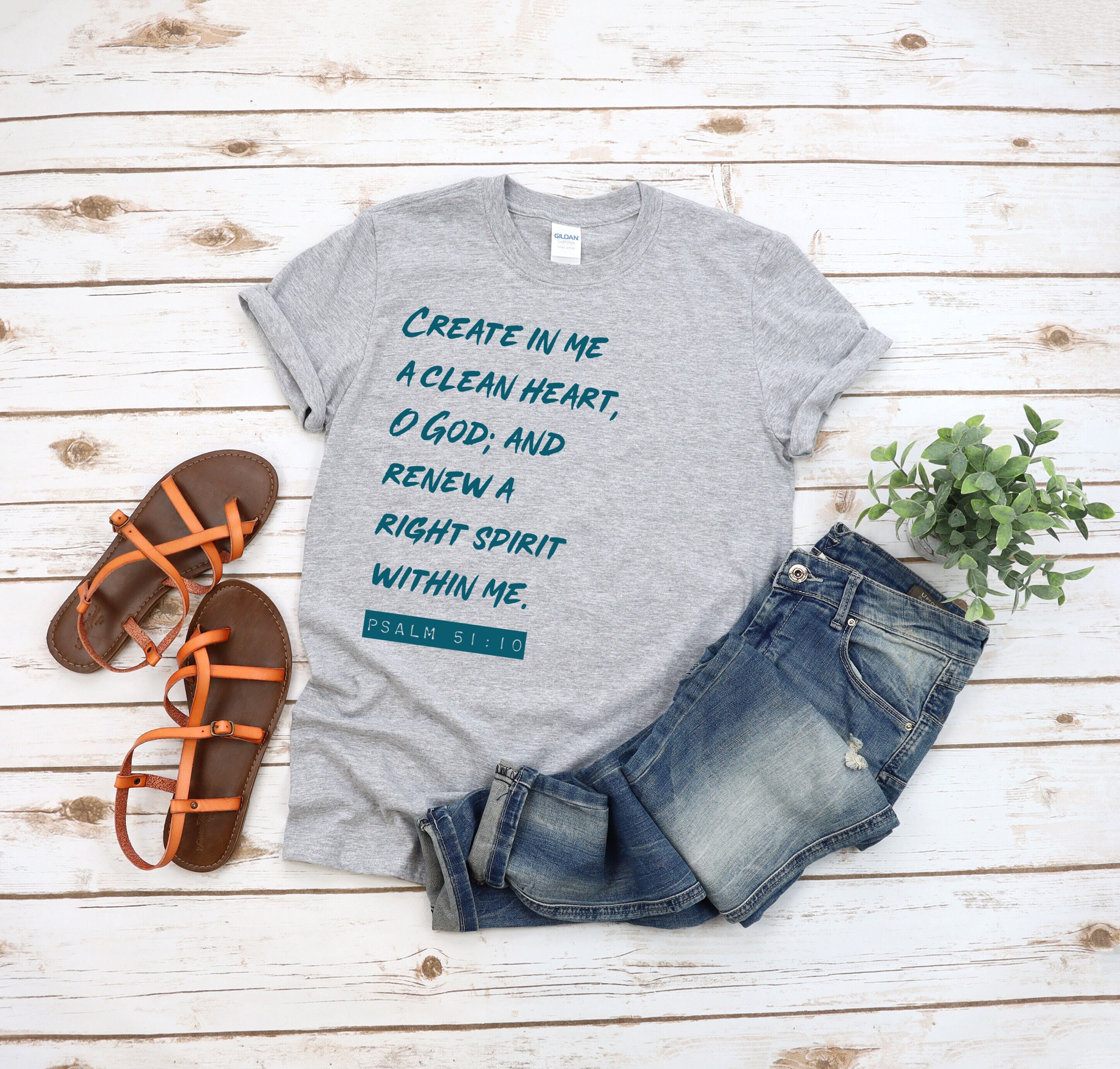 Psalm 51 Shirt, Christian Shirts, Bible Verse Tee, Christian Clothing ...