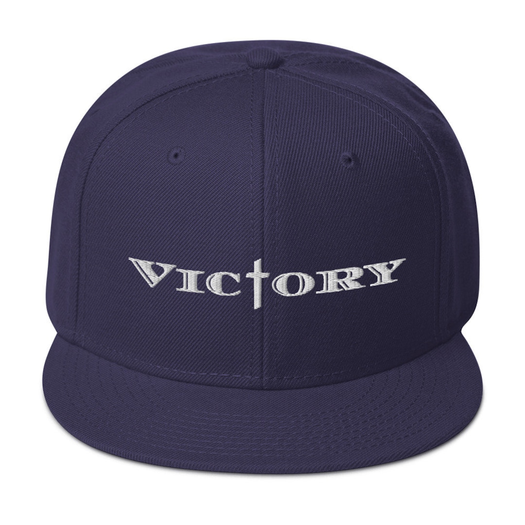 VICTORY Snapback Hat, Victory in Christ, Cross Hat, Evangelism Hat - Etsy