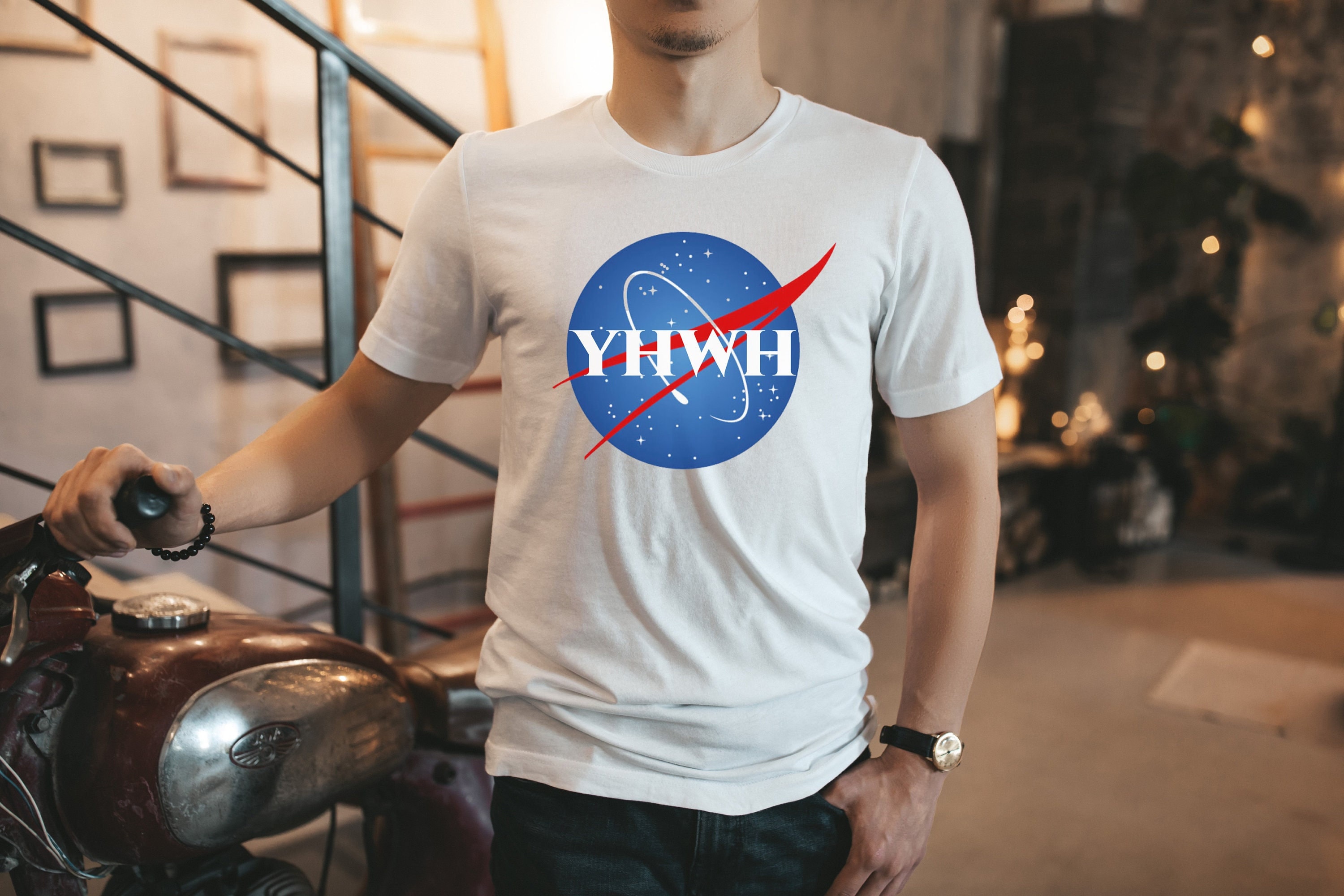 YHWH Shirt Yahweh Shirt Creative a Christian Shirt Space - Etsy