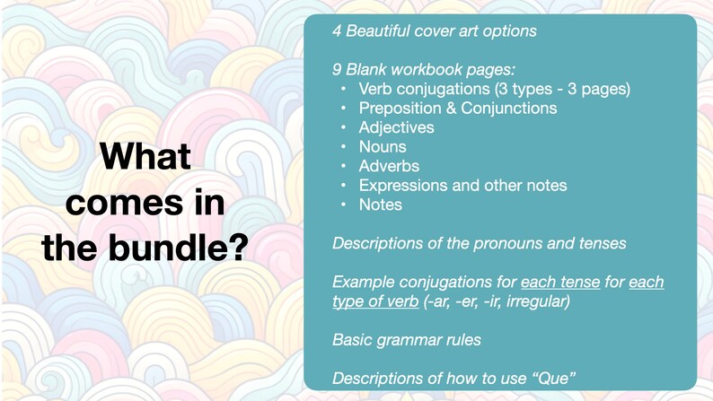 Spanish Workbook Bundle for All Levels Language Learning Grammar ...