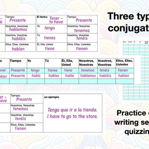 Spanish Workbook Bundle for All Levels Language Learning Grammar ...