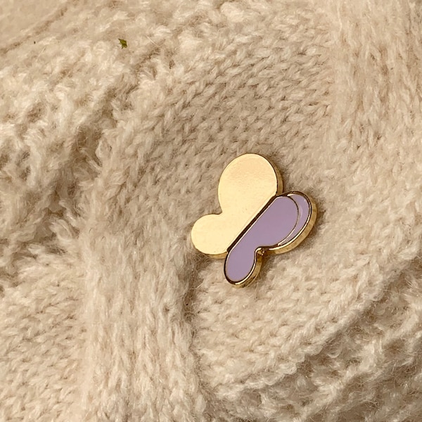 Purple Butterfly Pin - Etsy