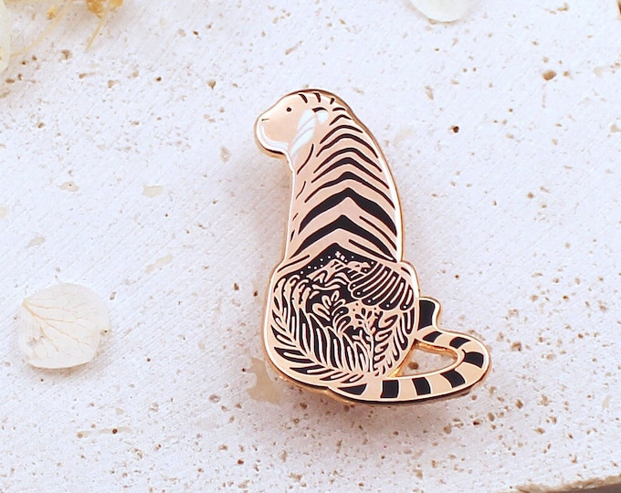 Tiger Enamel Pin - Etsy