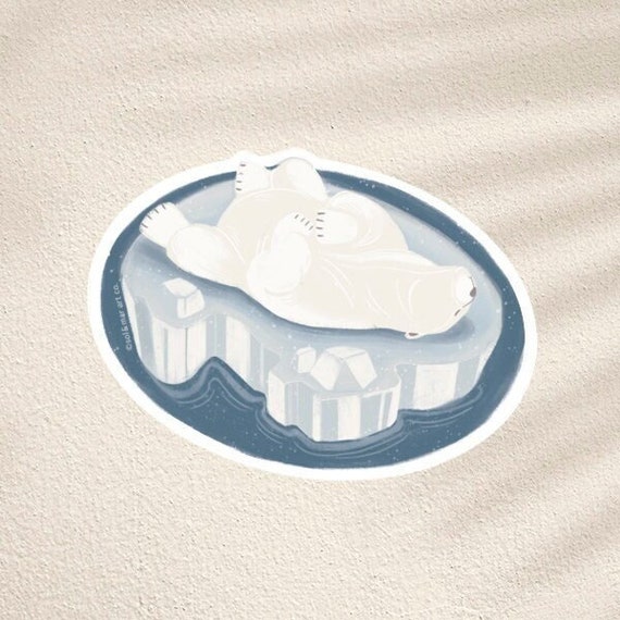 Polar Bear Sticker/ Bear Sticker /set of 4 Polar Bear Vinyl - Etsy