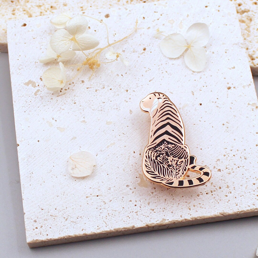 Tiger Enamel Pin /sunda Tiger Enamel Pin/ 3% Donation to WWF/ Tiger ...