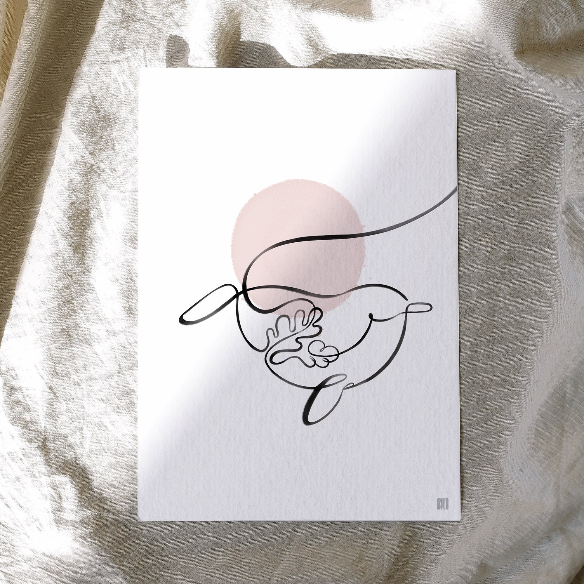 Narwhal Line Drawing