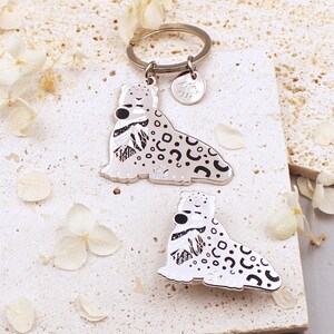 Snow Leopard Keychain | Snow Leopard Enamel Keychain| Leopard Charm ...