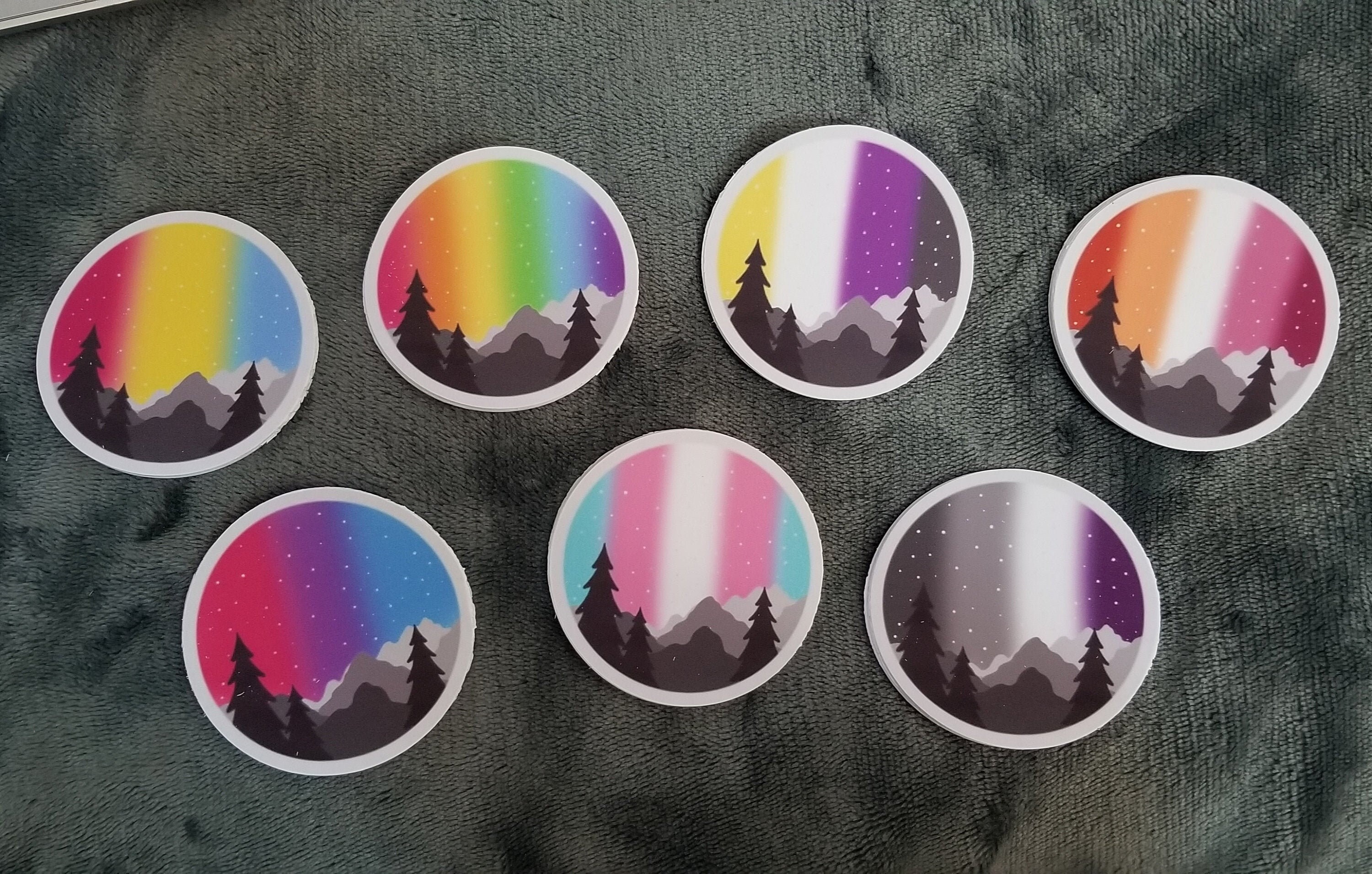 Subtle Mountain Pride Stickers Laminated Water Resistant | Etsy