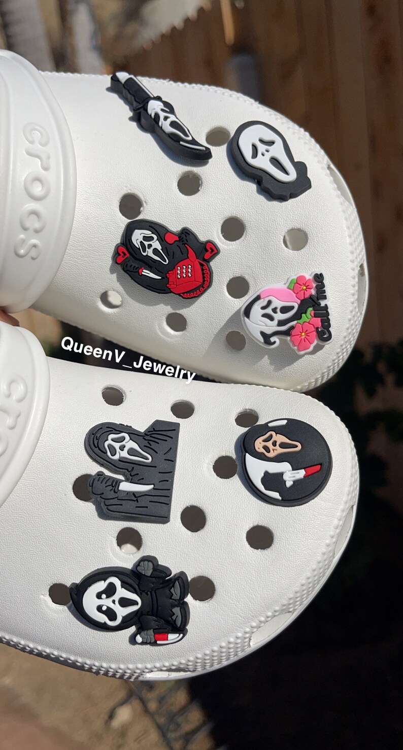 Ghostface Halloween Croc Charms - Etsy