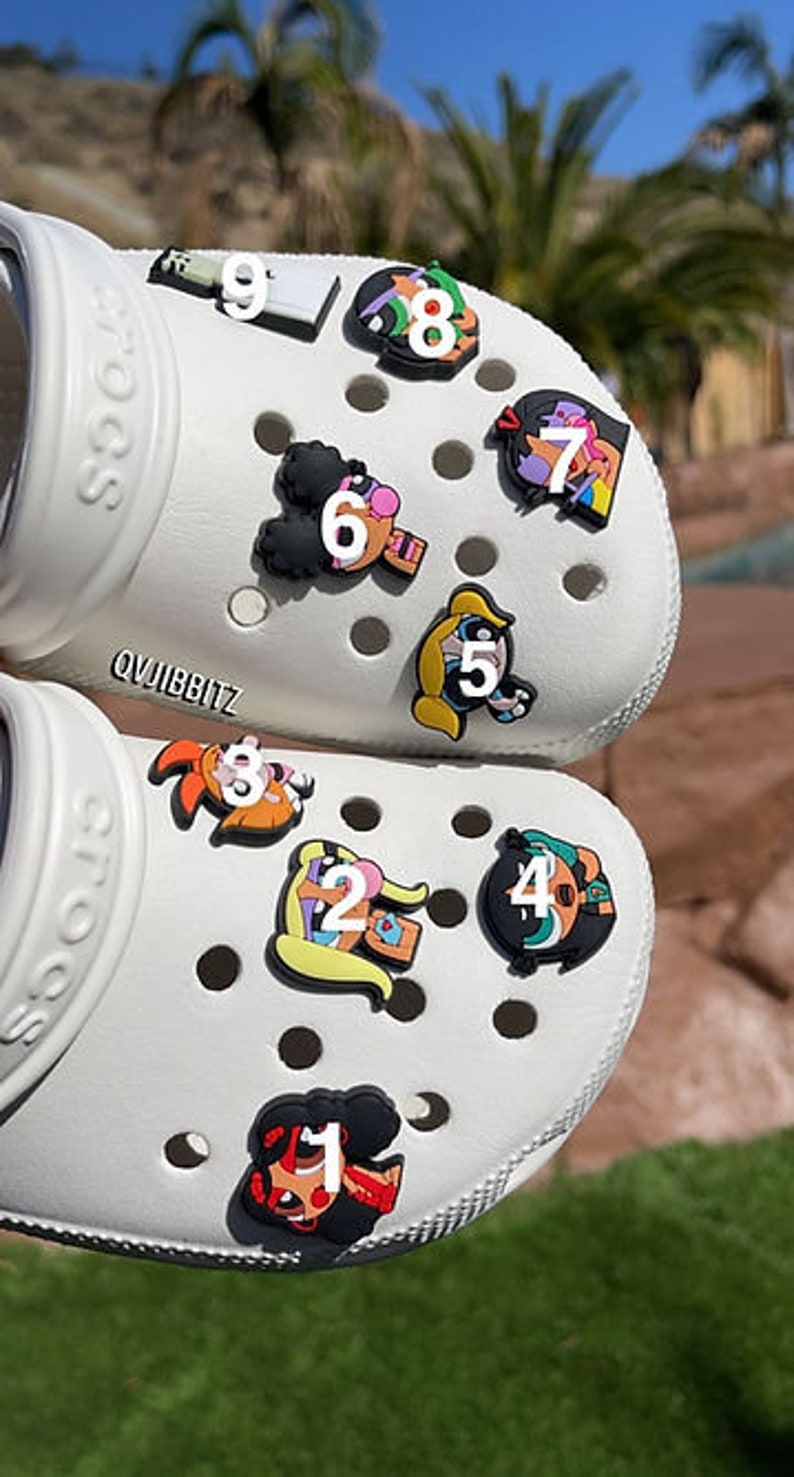 Powerpuff Girls croc Charms - Etsy