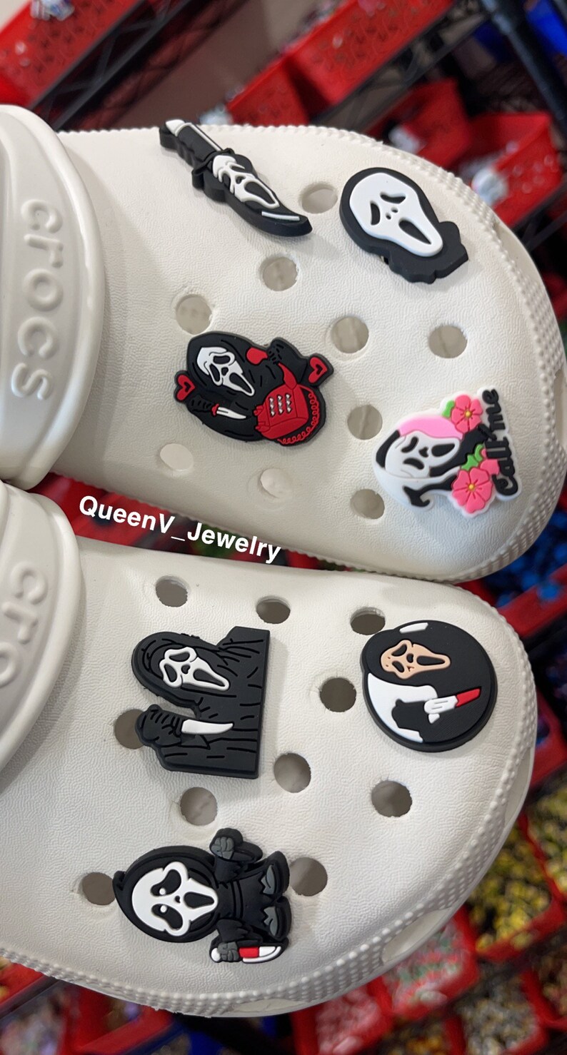 Ghostface Halloween Croc Charms - Etsy