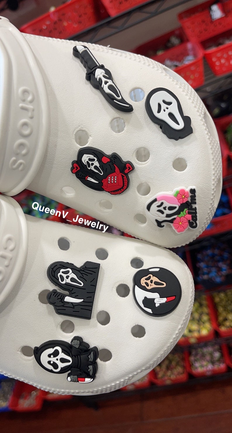 Ghostface Halloween Croc Charms - Etsy