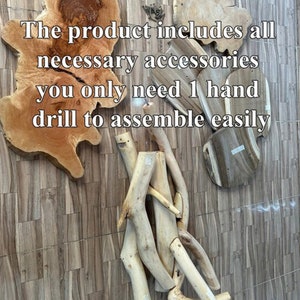 Natural Wood Cat Tree Tower Large Branch Scratching Post Cat Furniture ...