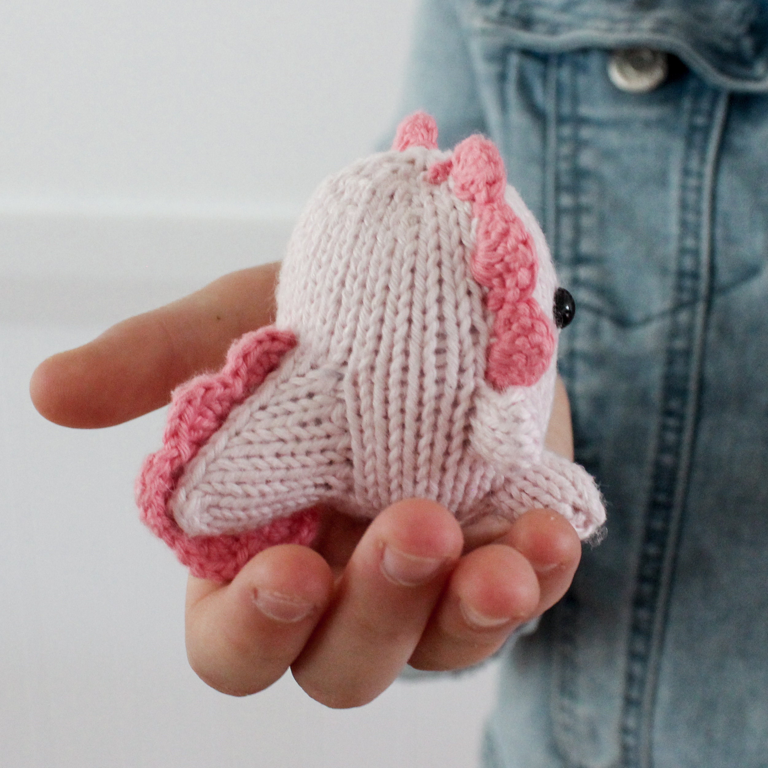 Knitted Pocket Axolotl Pattern: Seamless Round Knit (PDF Pattern) - Etsy