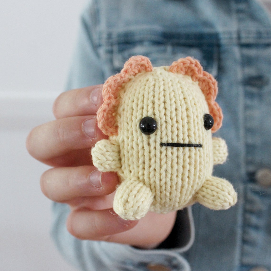 Knitted Pocket Axolotl Pattern: Seamless Round Knit (PDF Pattern) - Etsy