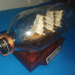 Cutty Sark Ship in a Bottle, Miniature Pirates Ship Gift for Father's ...