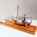 Teak Wood Miniature Fishing Boat: Java Perahu Mayang Handmade Decor - Etsy