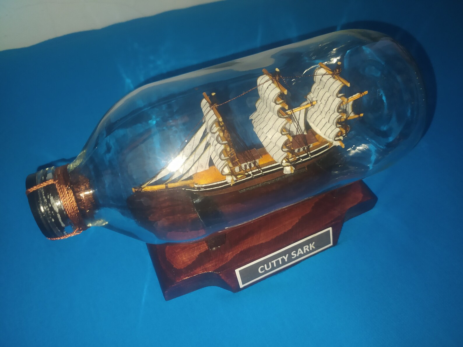 Cutty Sark Ship in a Bottle, Miniature Pirates Ship Gift for Father's ...