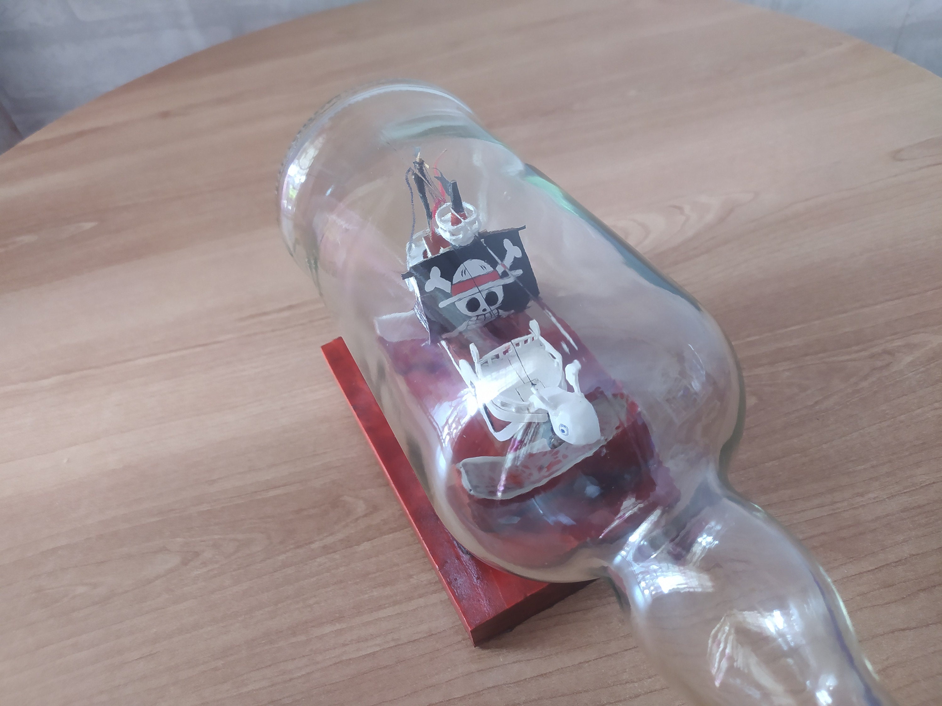 Exclusive Going Merry Ship in a Bottle, Miniature Pirates Ship, Anime ...