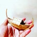 Teak Wood Miniature Fishing Boat: Java Perahu Mayang Handmade Decor - Etsy