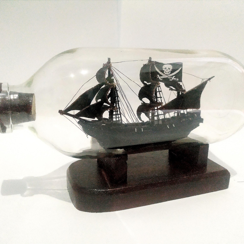 Sea Glass Art Ship - Etsy UK