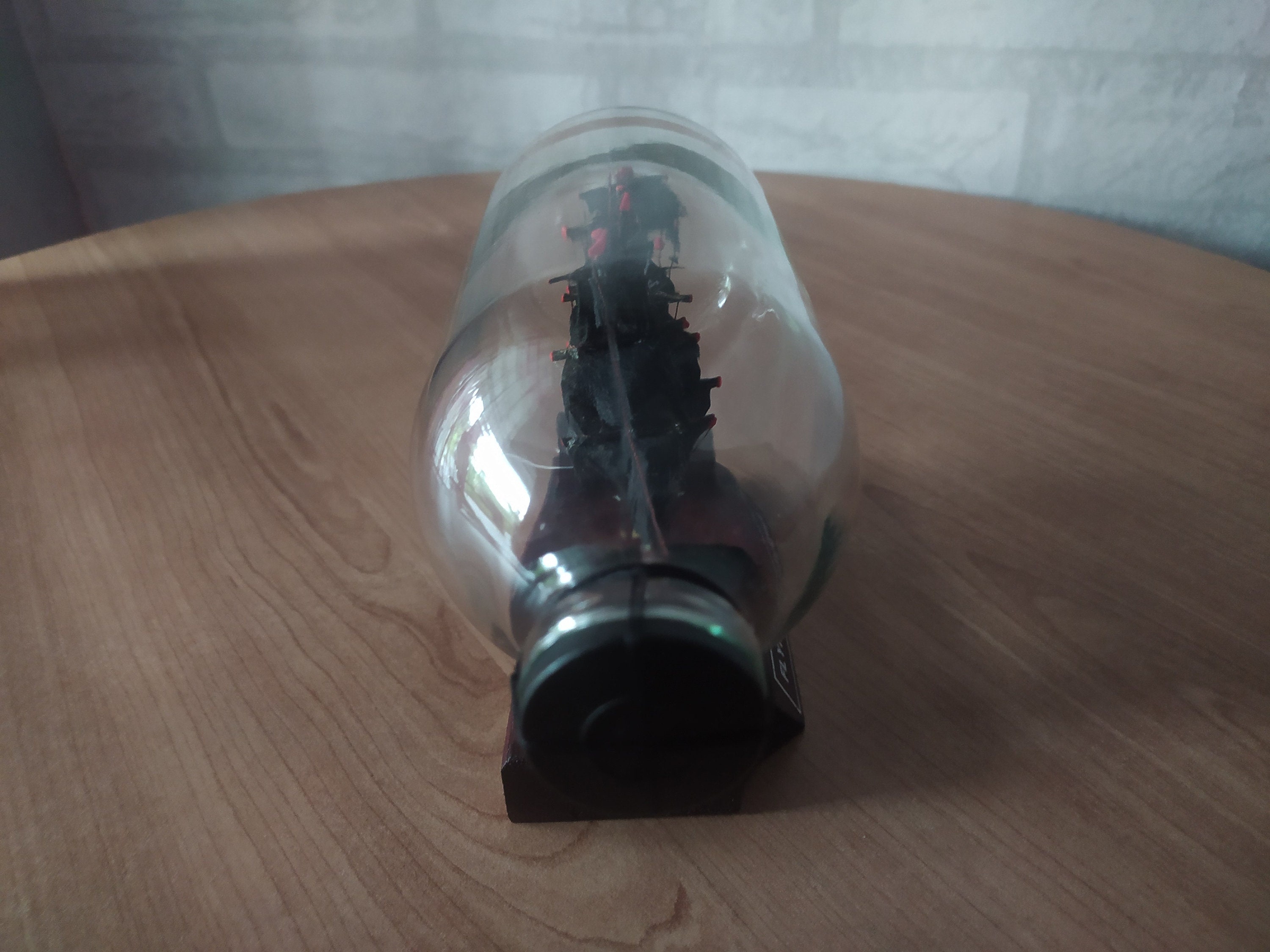 Flying Dutchman Ship in a Bottle, Miniature Pirate Ship Handmade - Etsy