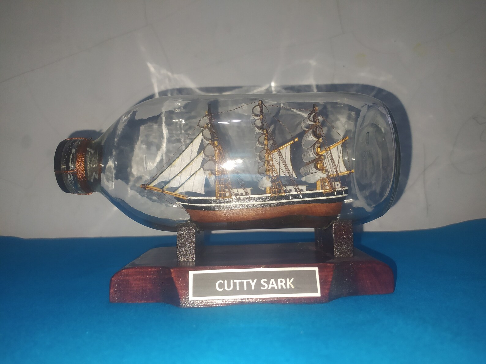 Cutty Sark Ship in a Bottle, Miniature Pirates Ship Gift for Father's ...
