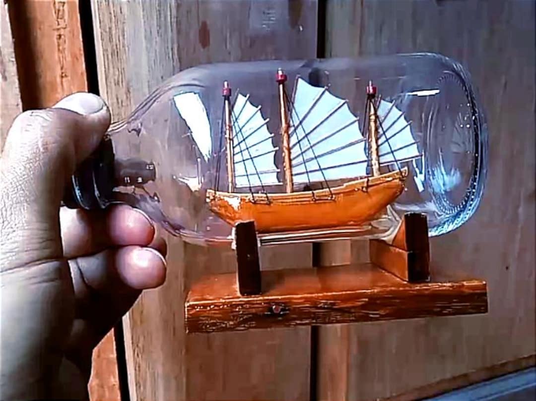 Chinese Jung Ship in a Bottle, Chinese Jung Boat in a Bottle, Chinese ...