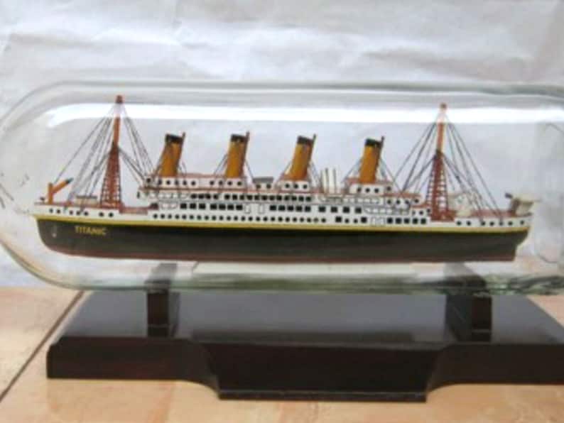 Titanic Ship in a Bottle: Miniature Handmade Classic Gift - Etsy